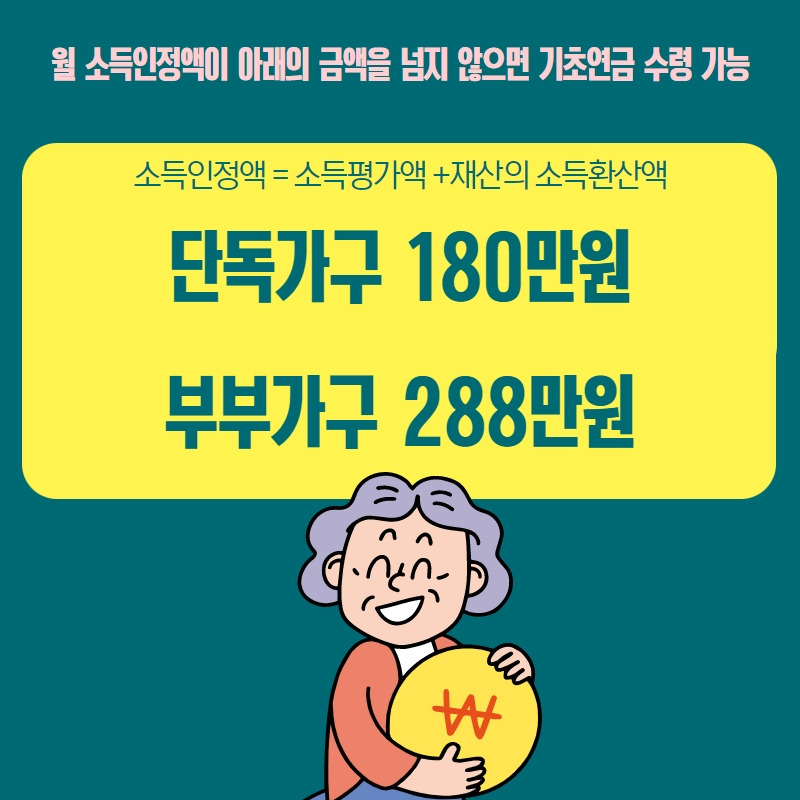 기초연금 수급자격 재산기준 총정리 2022년