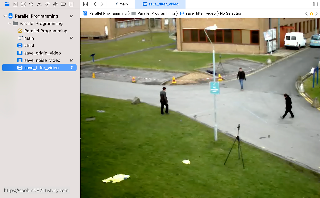 영상처리 알고리즘 병렬화 - [OpenCV][C++]영상에 Median Filter(중간값 필터) 적용