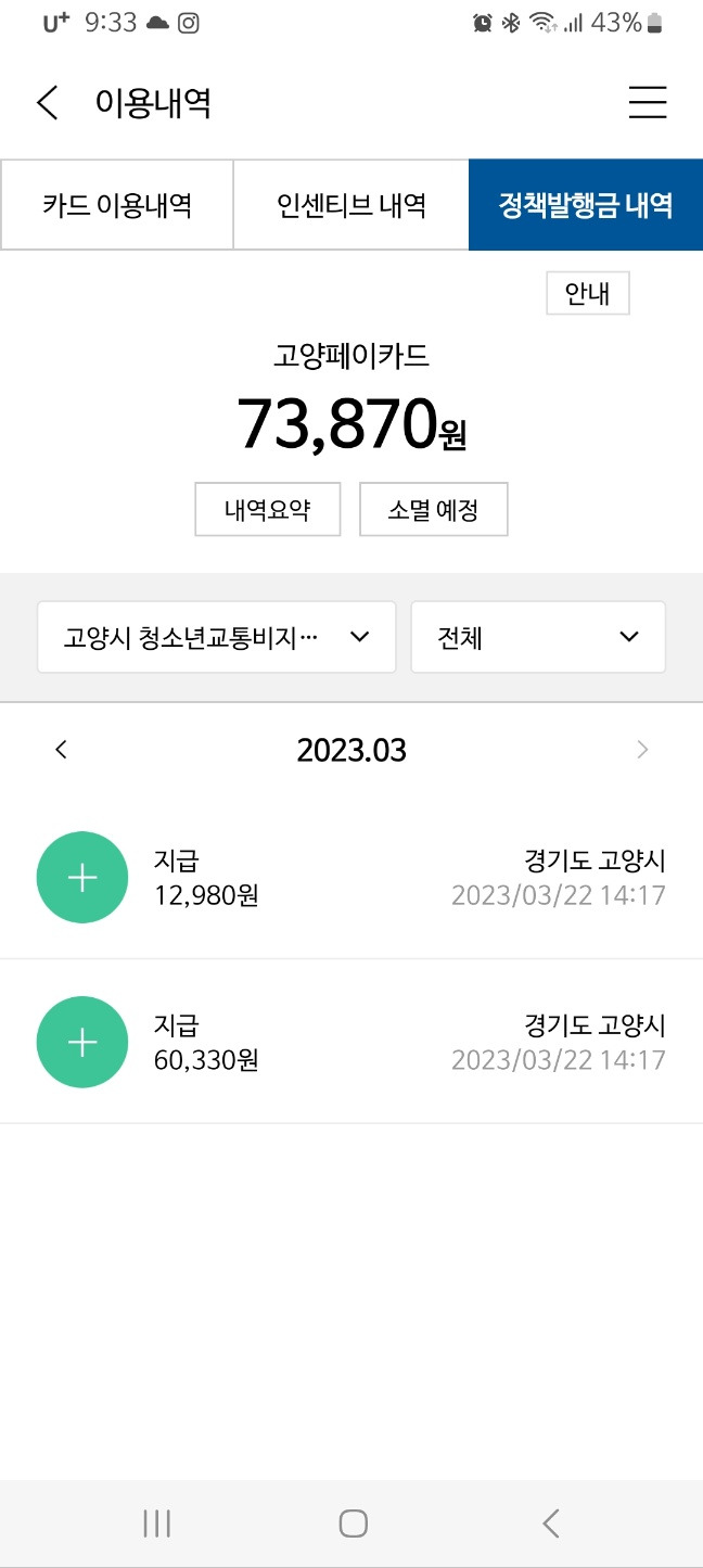 경기도 청소년 교통비 지원 신청하려면 경기지역화폐고양페이가 필요해요