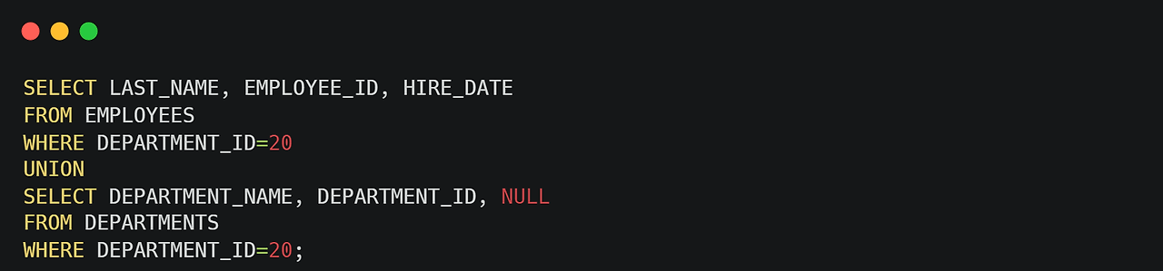 [해결 방법] ORA-01789: 질의 블록은 부정확한 수의 결과 열을 가지고 있습니다 :: 이모저모 개발 블로그