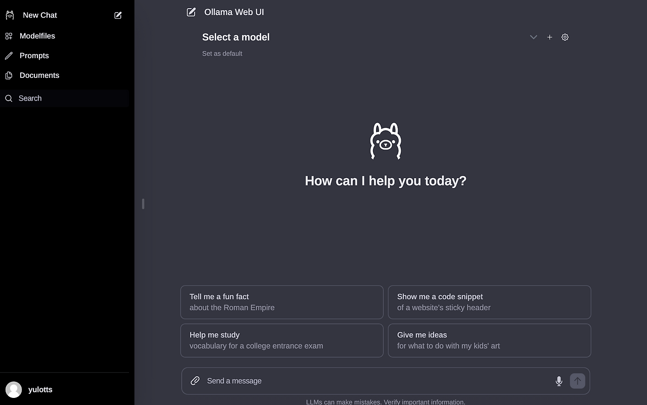 ollama로 로컬에서 나만의 AI 챗봇 만들기