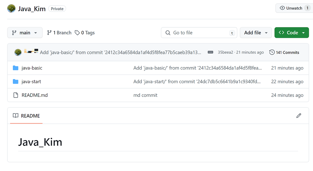 [Git]여러 repository 한 개로 합치기! — Izzy's blog