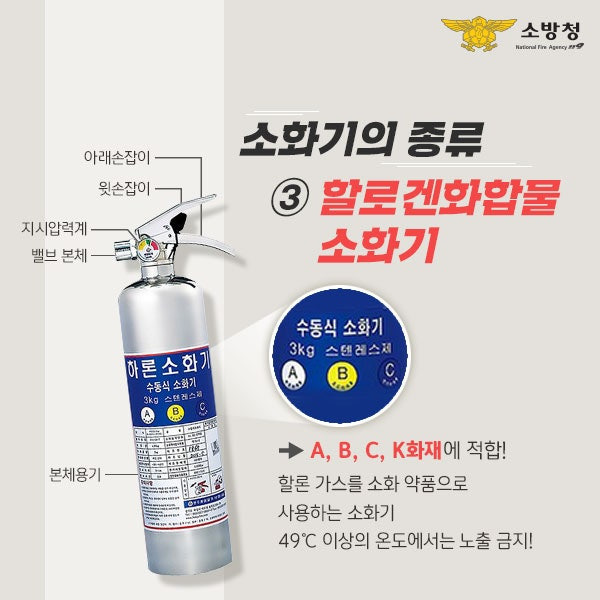 소화기 종류 화재 종류 상황별 용도별 위치별 소화기 종류 소화기 사용법