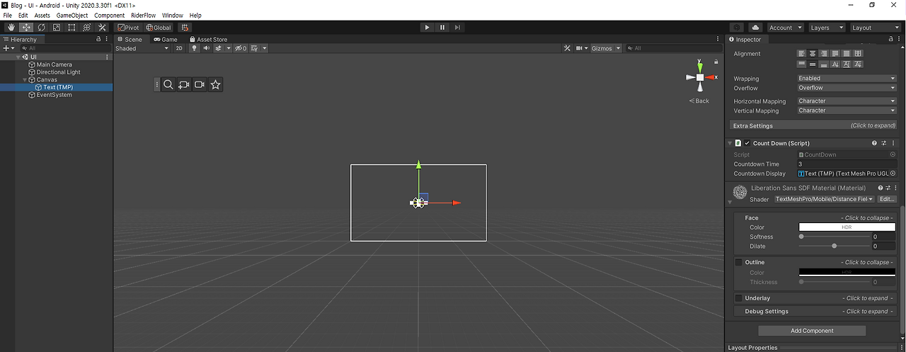 [Unity] CountDown(카운트다운) 타이머를 만들어보자.