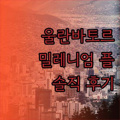 울란바토르 밀레니엄 플라자 호텔 솔직 후기와 주변 정보 완벽 정리