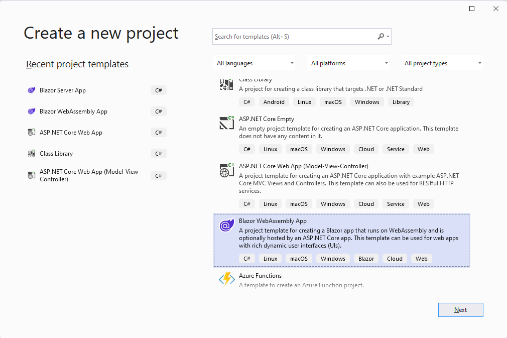 Aspnet Core Blazor 웹 프로젝트 시작하기 — Cliel Lab