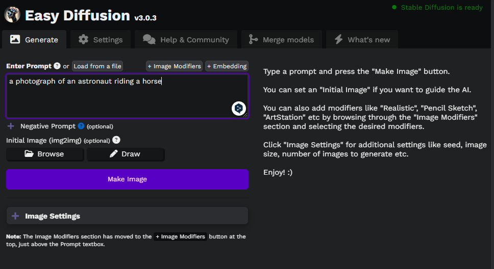 Easy Diffusion 3.0 출시