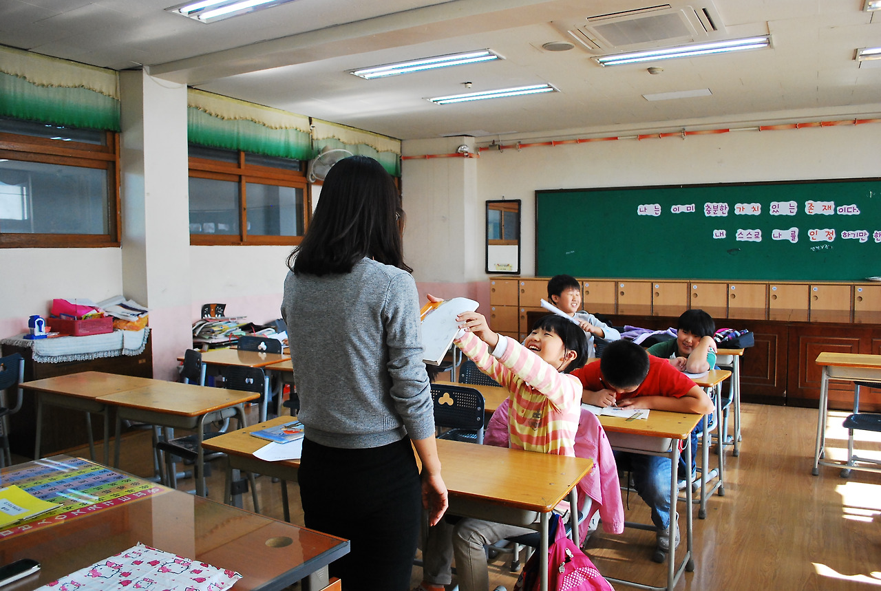 만안초등학교 수업 현장 스케치