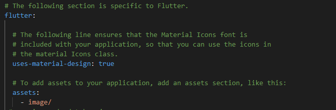 [flutter] 에러 : Expected a key while parsing a block mapping.