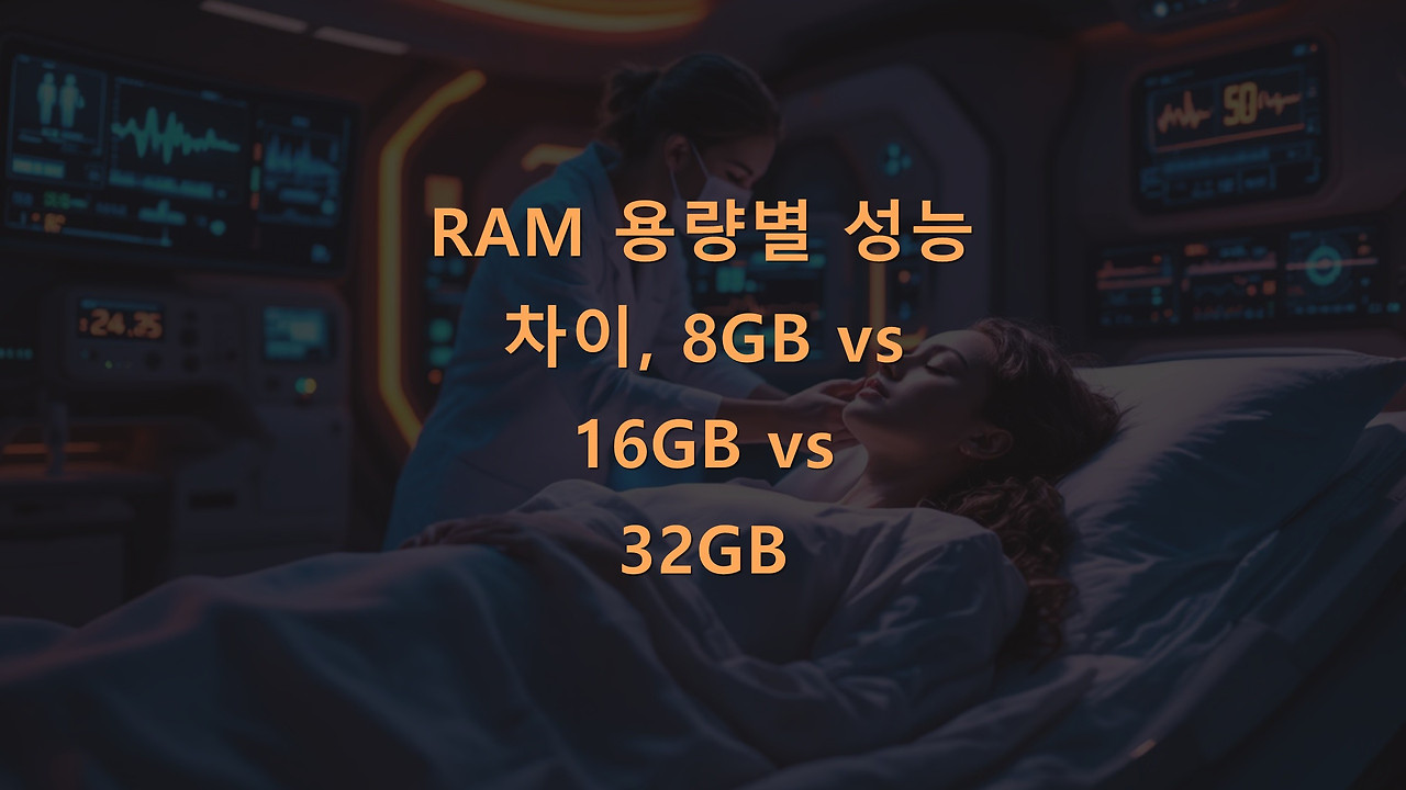 RAM 용량별 성능 차이 8GB vs 16GB vs 32GB