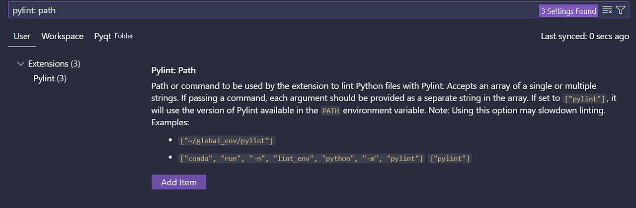 [VScode] venv 가상환경에서 pylint 사용하는 방법