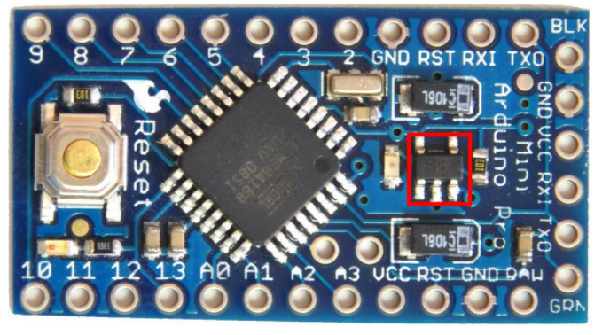 아두이노 프로미니 3.3V용과 5V용 구별 방법 :: 남보공방