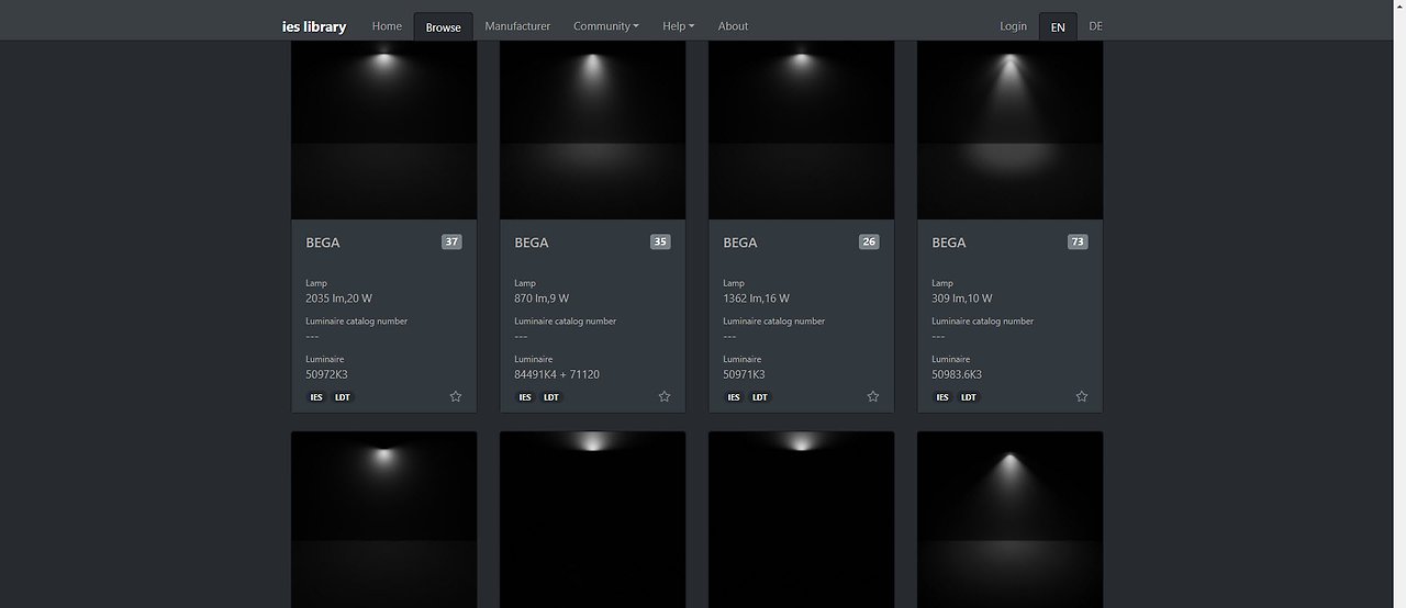 3D맥스에서 조명 ies 사용하기