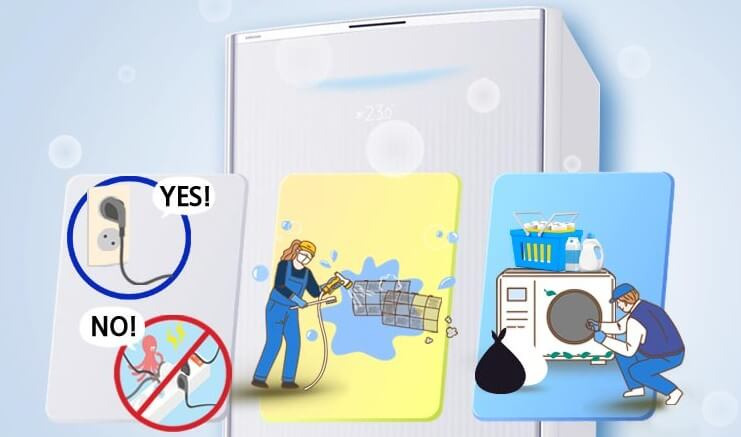 삼성 에어컨 에러코드 C, E 오류코드