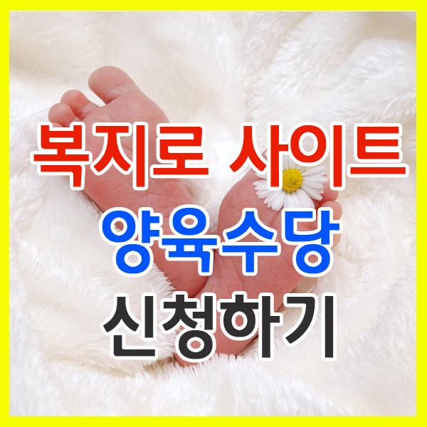 가정 양육수당 지원 신청하기 복지로 사이트로 양육수당 신청방법