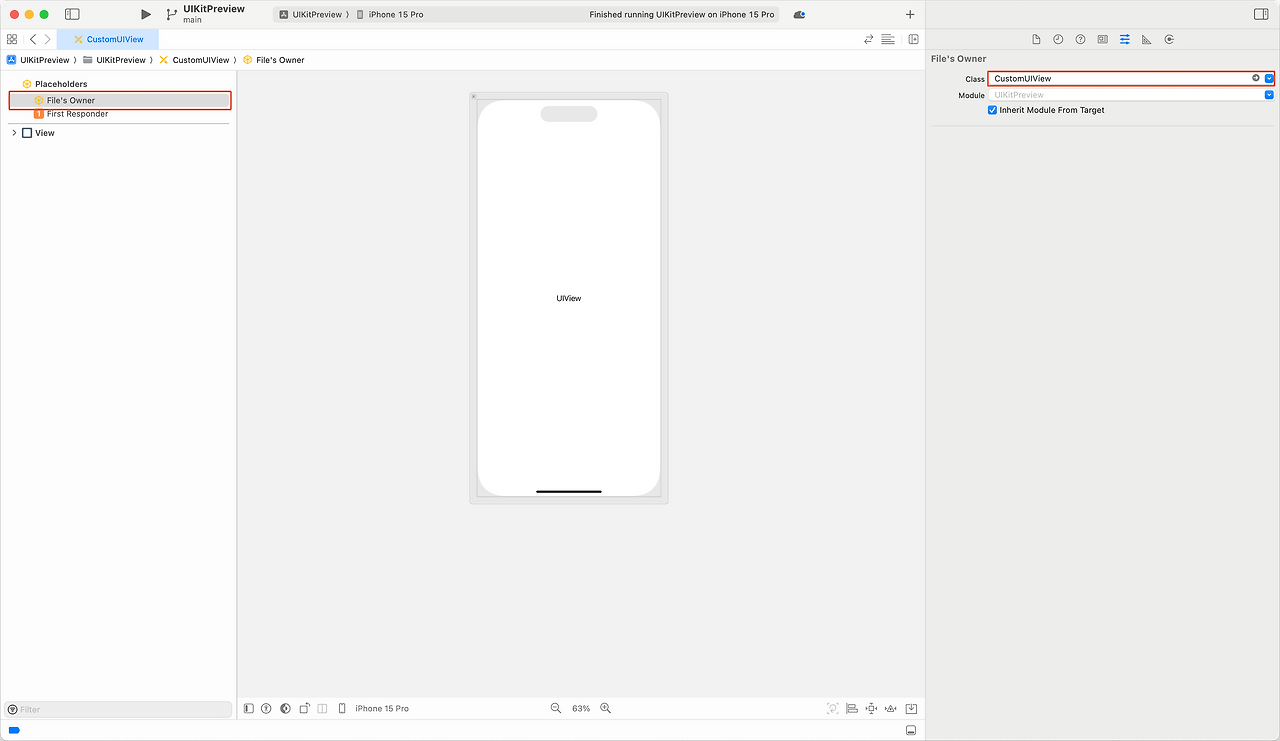 [ IOS ] UIView 프리뷰 확인
