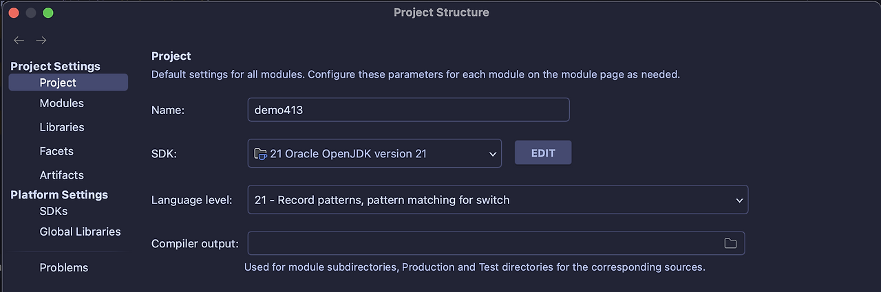 java: error: release version 21 not supported