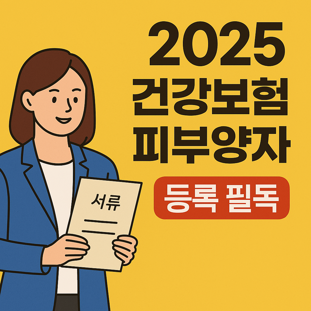 2025 건강보험 피부양자 조건 총정리 등록 방법부터 소득 기준·자격 상실까지 완벽 해설