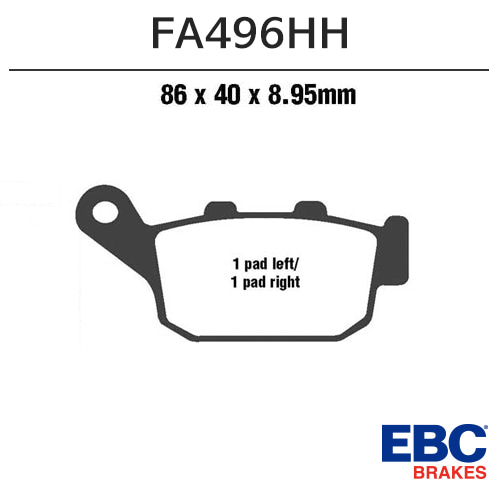SV650의 안정성을 높여주는 EBC 16 리어 브레이크패드 FA496HH 완벽 리뷰!
