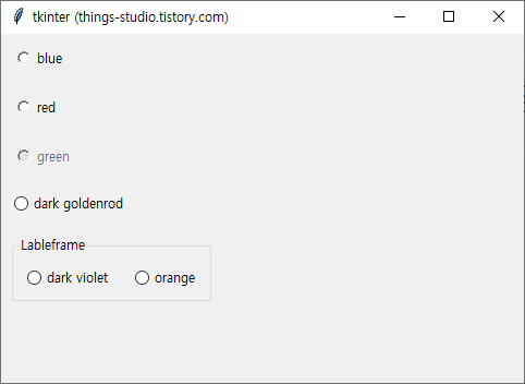 [Tkinter] 16장. Radiobutton