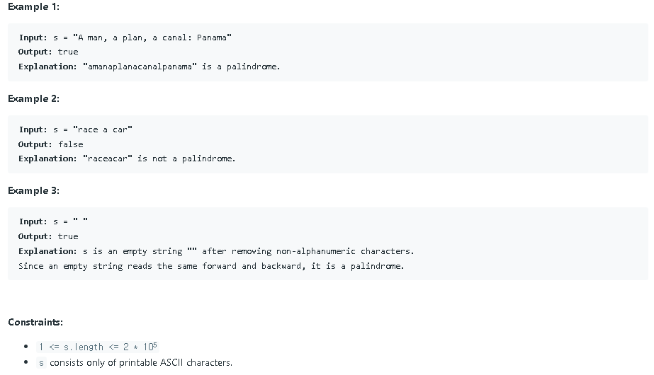 [leetcode #125] Valid Palindrome (유효한 팰린드롬)