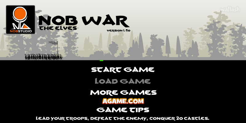 Nob War The Elves (놉 워 디 엘브스) - 플래시게임 | 와플래시 게임 아카이브