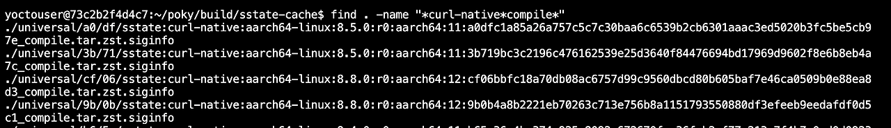 Debugging Yocto Shared State Cache