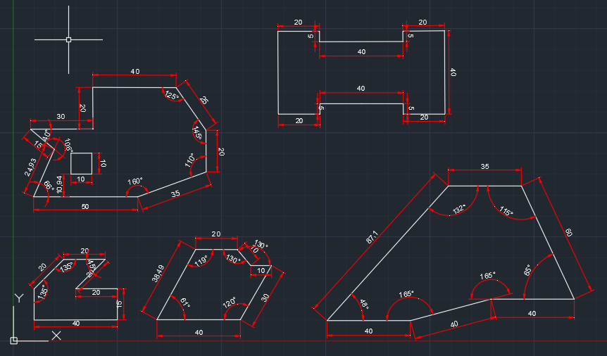 Auto Cad 좌표계 절대 상대 상대극