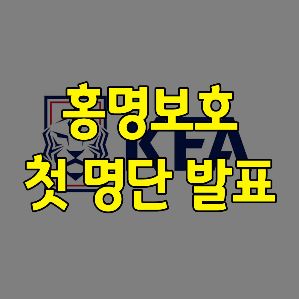대한민국 축구 국가대표팀 명단 발표 북중미 월드컵 아시아 3차 예선 홍명보호 출항