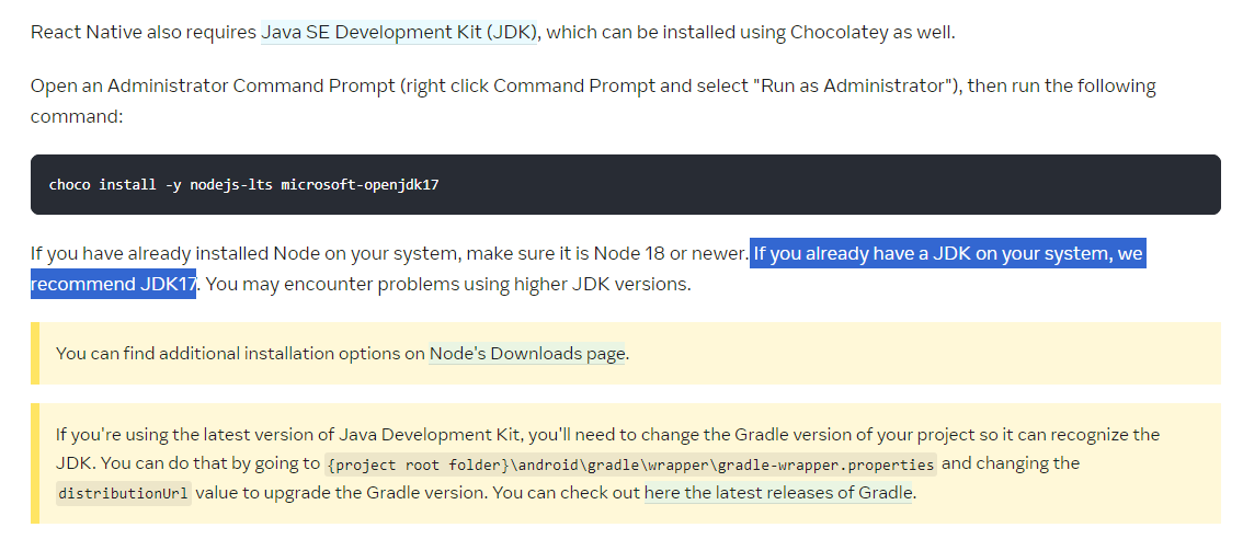 [React Native - andriud] java.io.UncheckedIOException: Could not move temporary workspace