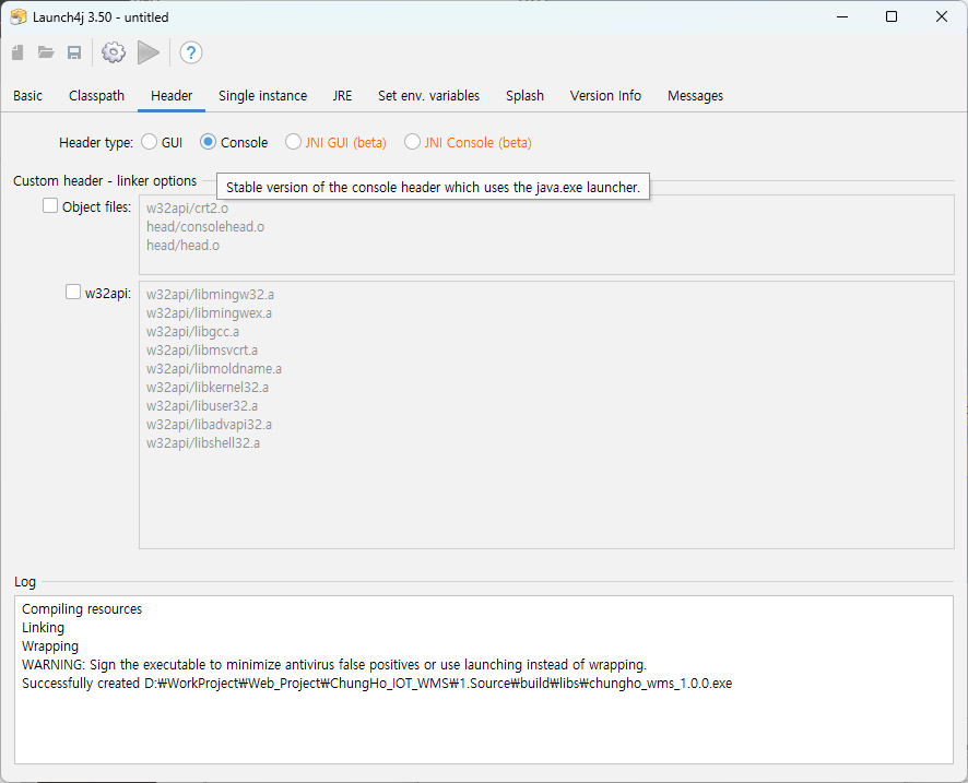 [Springboot] jar 파일을 exe 파일로 만들기