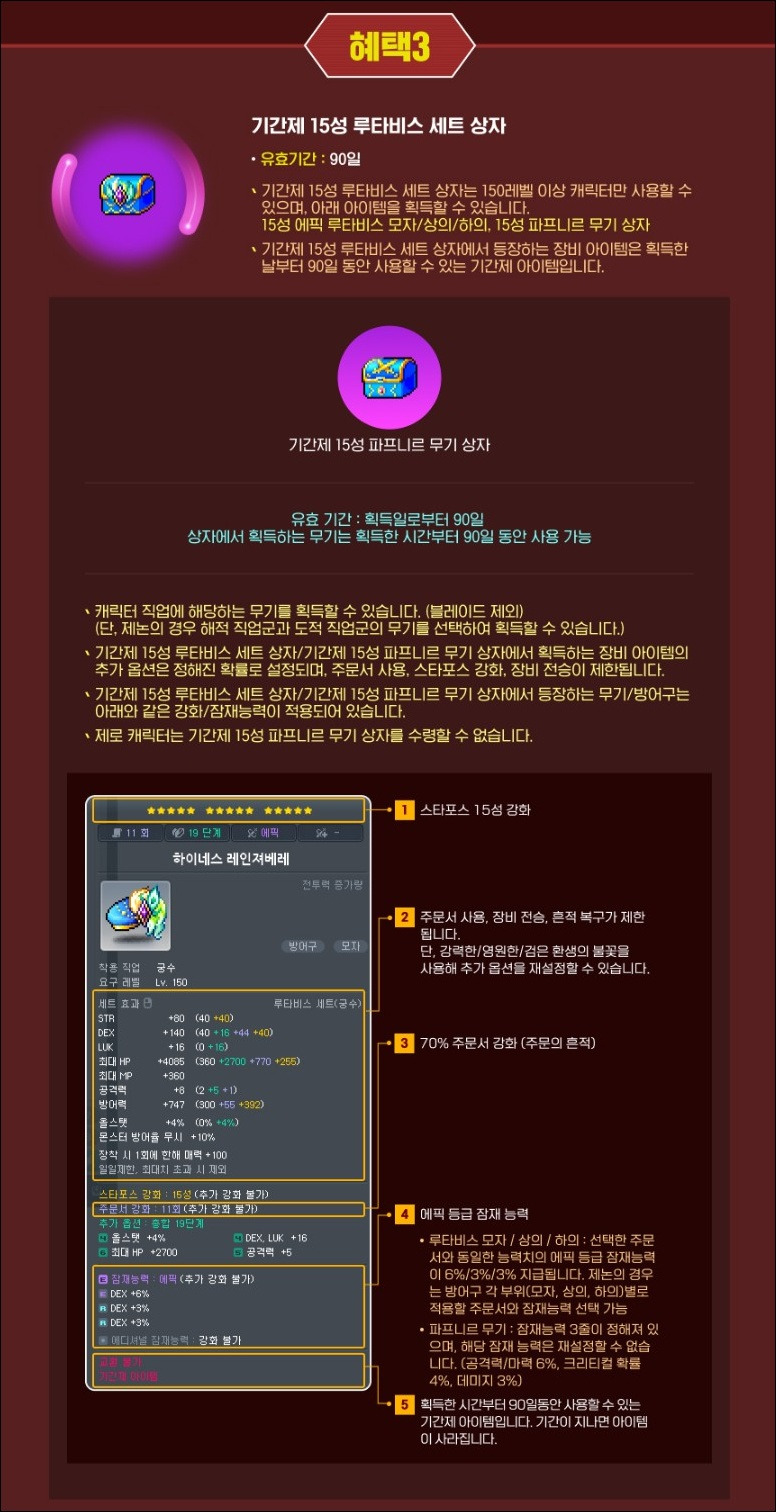 메이플스토리 하이퍼 버닝 부스터를 드려요 이벤트 기간 혜택 내용 확인