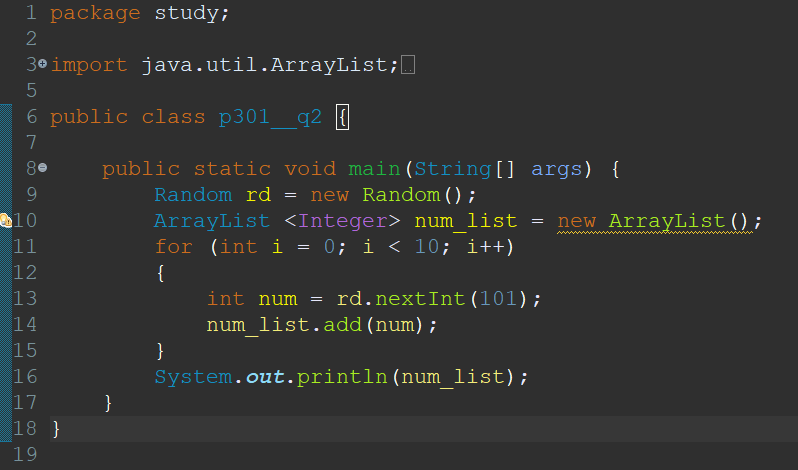 [자바/java] Random / ArrayList 사용 Quiz