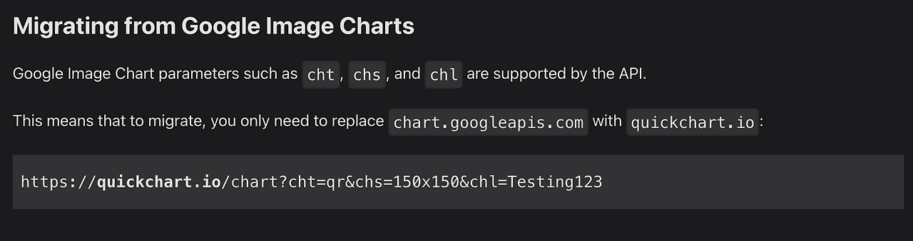 google chart api qr code deprecated