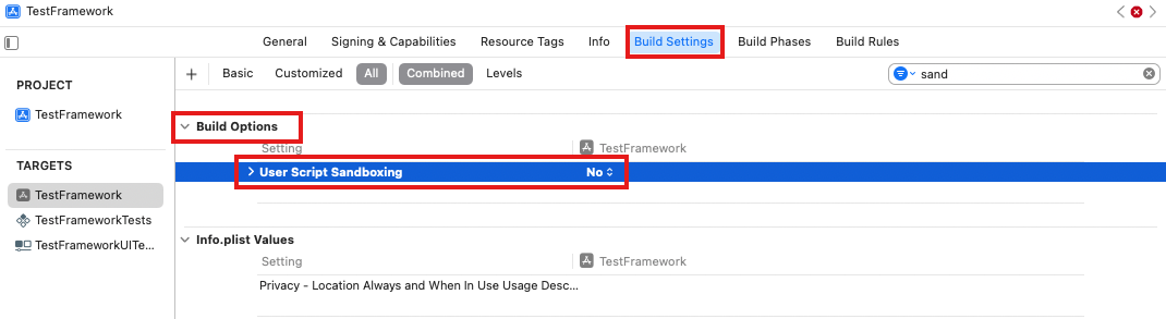 [IOS]xcode 오류 Sandbox :rsync.samba