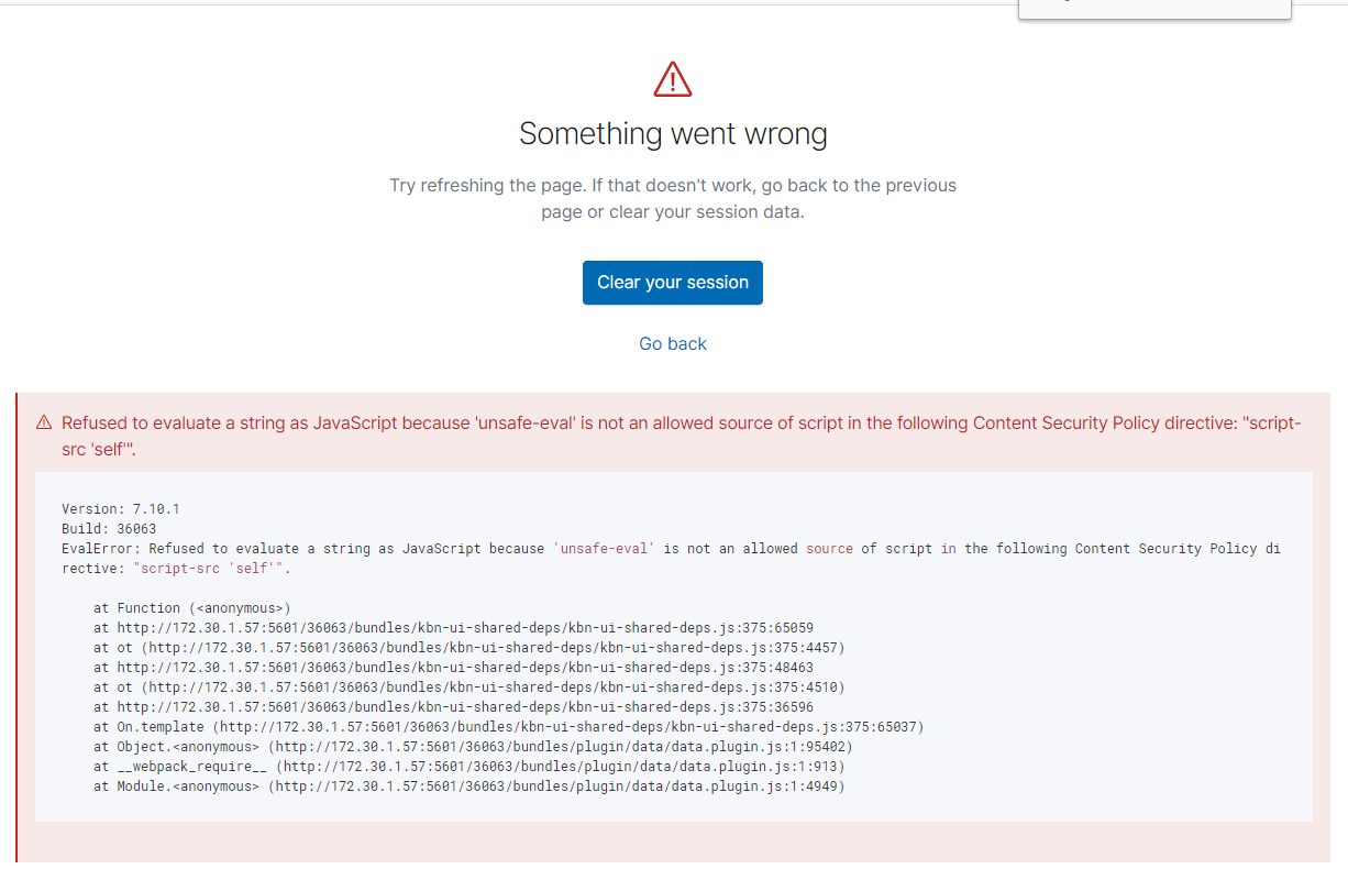 길 Kibana Error 
