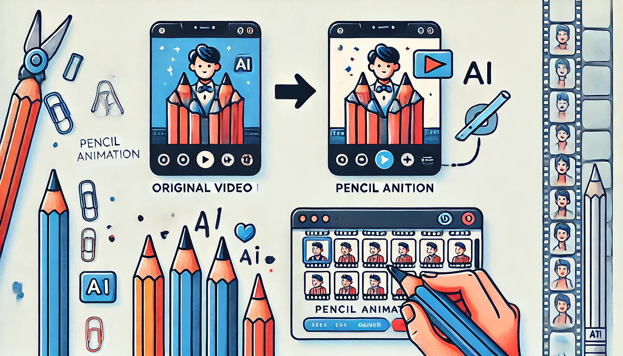 Pencilizing AI로 무료 사진 효과 변환 및 펜슬링 AI 연필 애니메이션