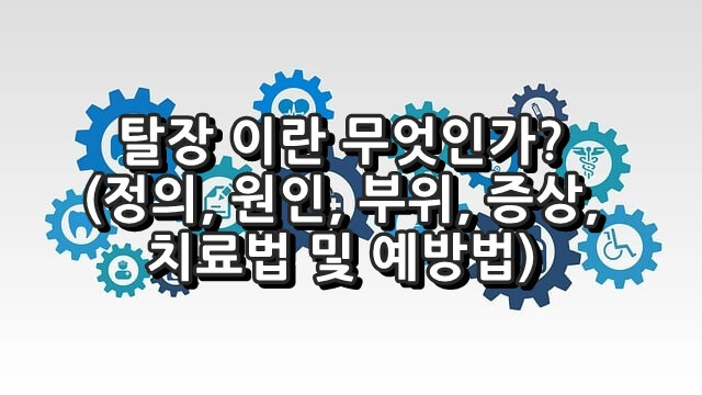 탈장 이란 무엇인가 정의 원인 부위 증상 치료법 및 예방법