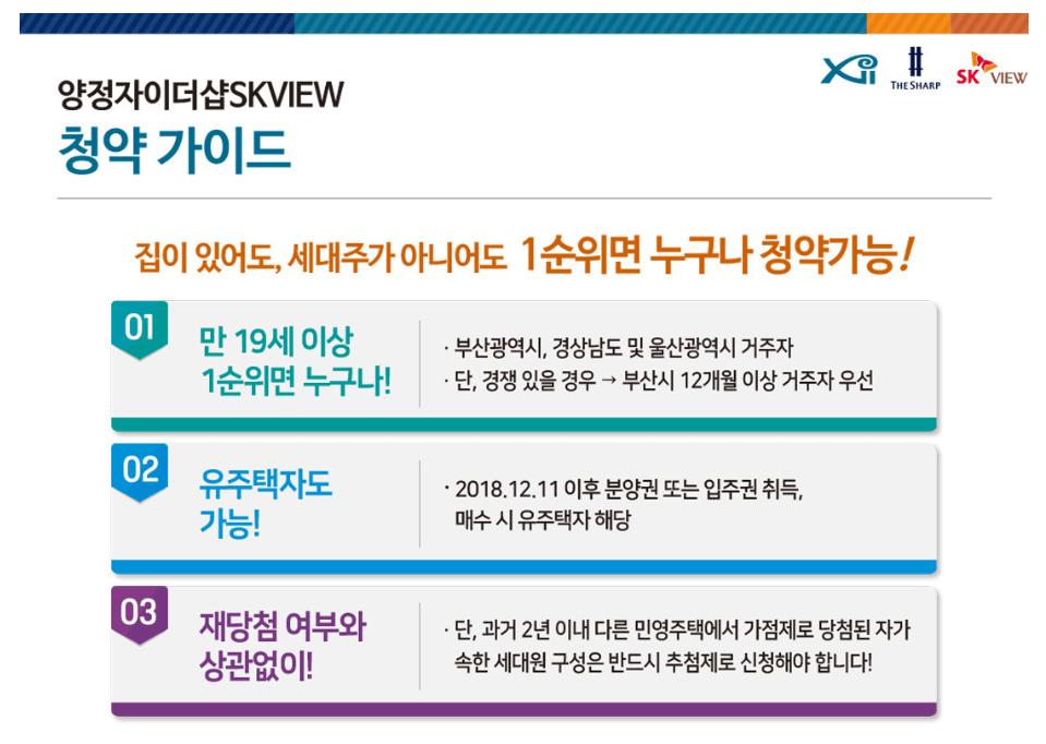 양정자이더샵skview 분양가 공급대상 및 청약일정 모델하우스