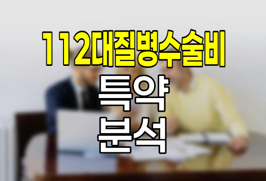 Kb손해보험 112대 질병수술비 특약 심층 분석 메모리유