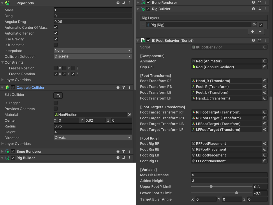 [Unity]4개의 다리가 있는 크리쳐의 Foot IK :: 헬로 조생