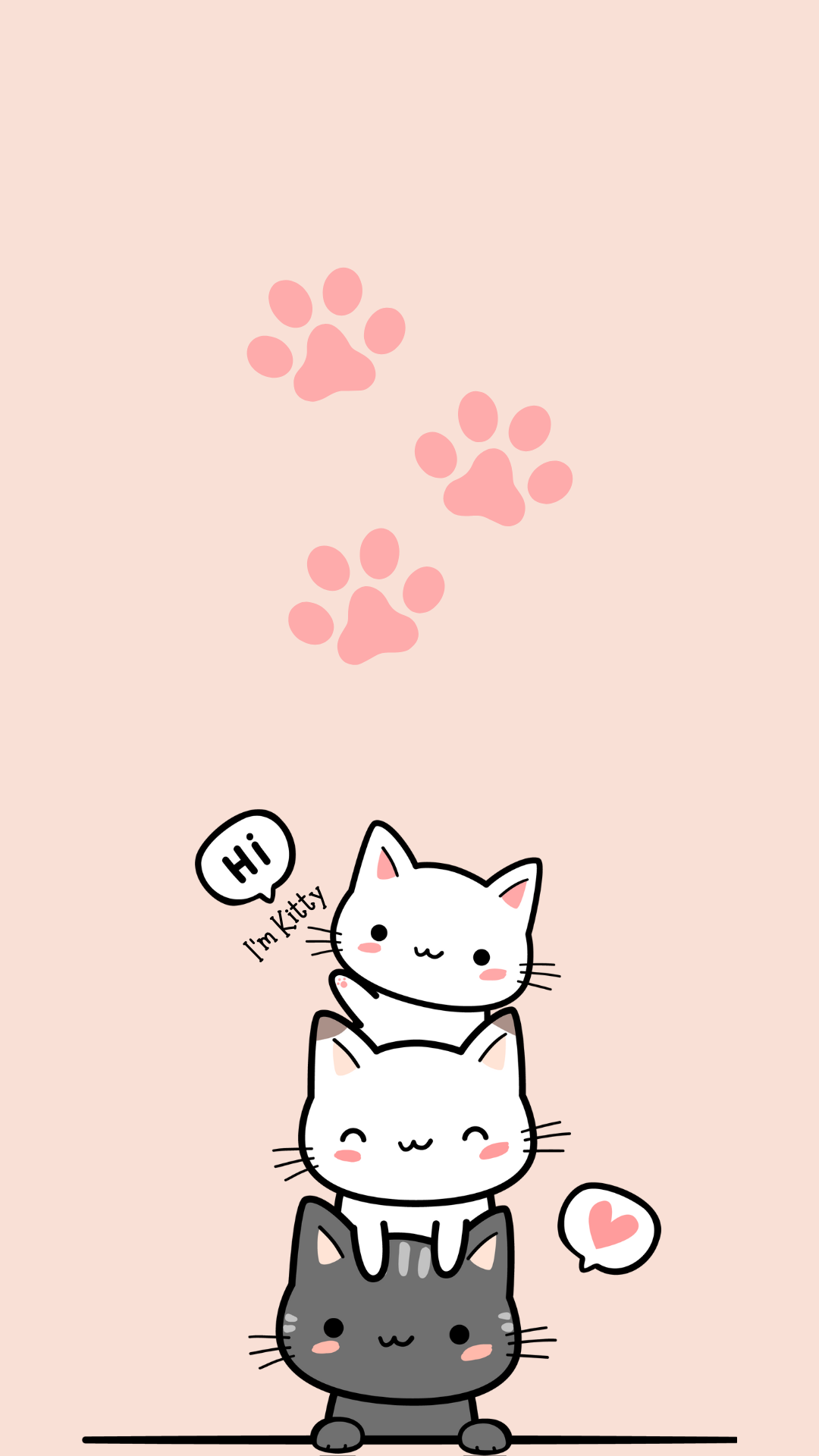핸드폰 배경화면 귀여운 고양이 사진 캐릭터 그림 22가지