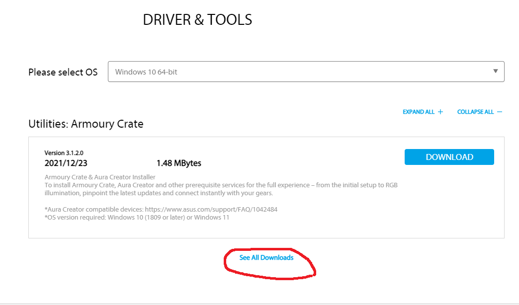 Armoury Crate Uninstall Tool