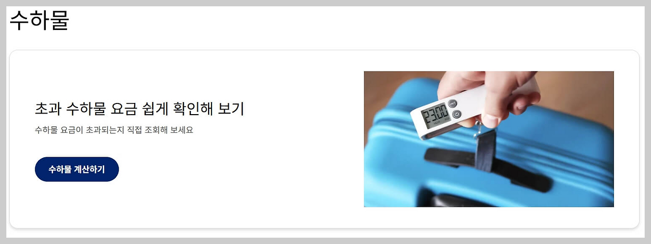 대한항공 수화물 규정 기내 수하물 위탁 수하물 크기와 무게 허용량 총정리