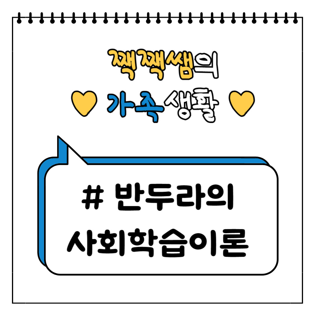 가족생활 반두라의 사회학습이론