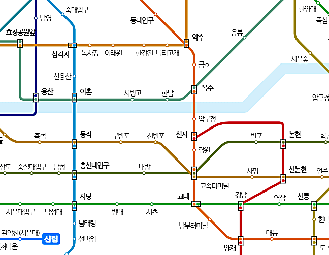 서울 지하철 노선도 크게보기