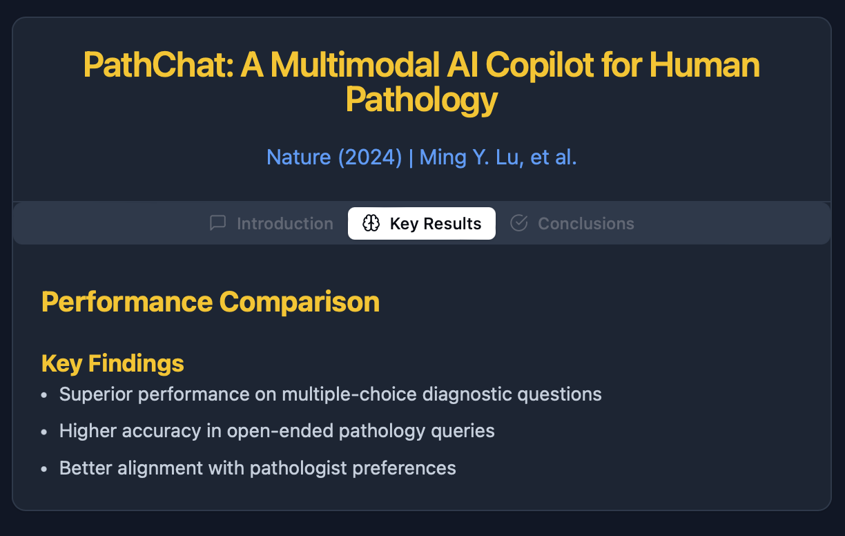 AI의 의학 도전 (8) : PathChat, 병리학의 새로운 동반자 - 다중모달 AI가 여는 정확한 진단의 미래