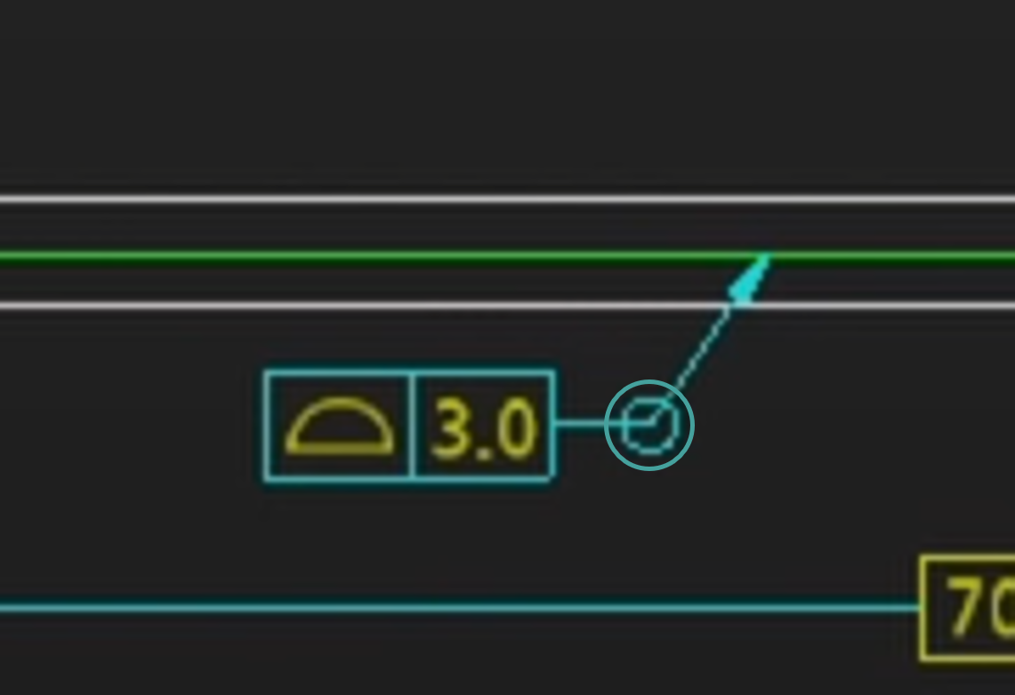모양공차(선/면 윤곽도), , , U 모디파이어 — Technote