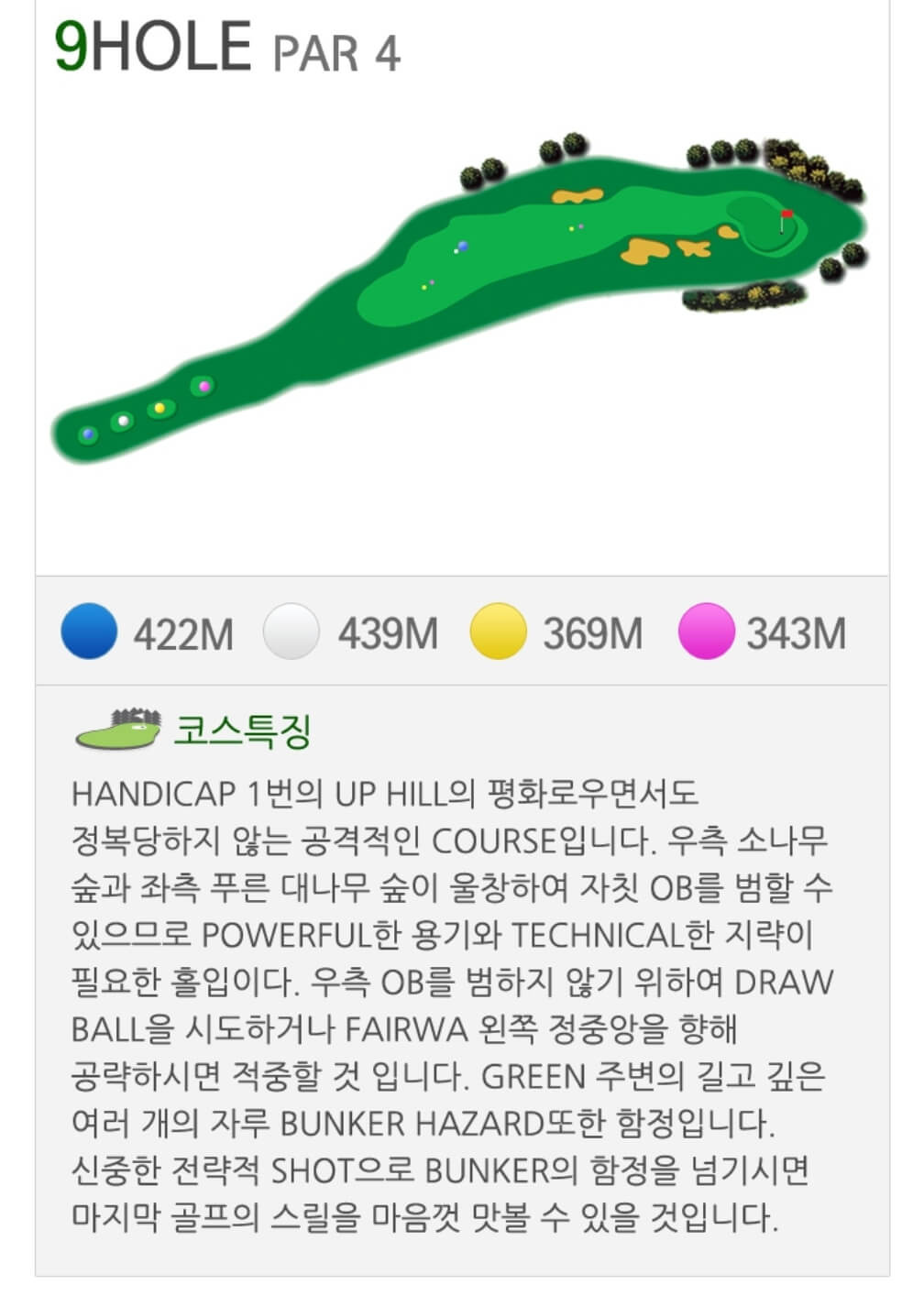 동부산 Cc 컨트리클럽 레이크 밸리 힐 코스공략도 홈페이지 날씨