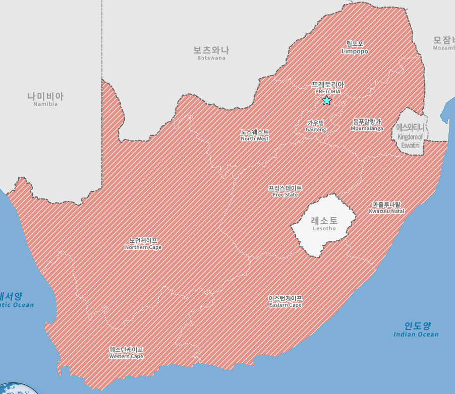 남아프리카 공화국 국민소득 군사력 인구수 위치 순위 여행1인당 Gdp 국방력 지도 종교 관광